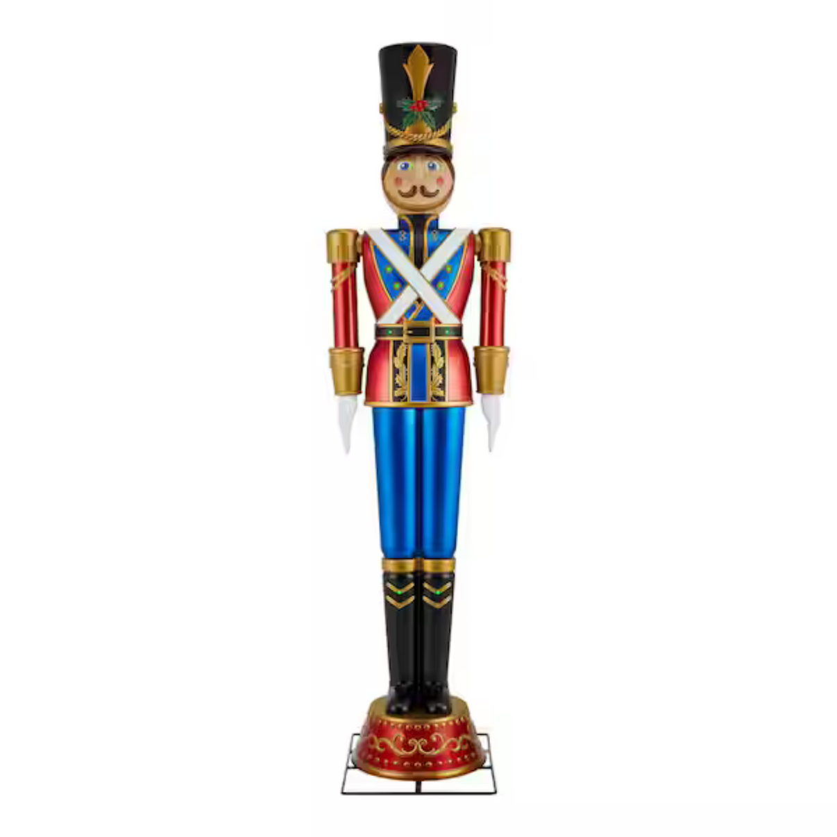 8' Giant -Sized Animated LED Toy Soldier Holiday Yard Decoration ...