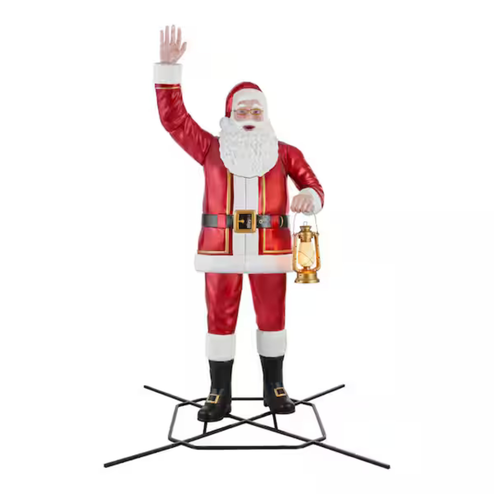 8 ft. Holiday Traditions Giant -Sized LED Towering Santa Holiday Yard ...